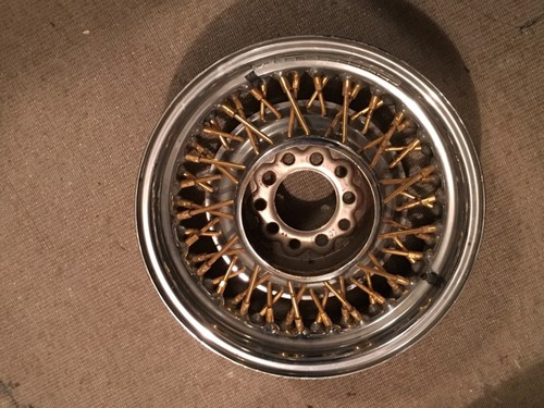 For sale are 3 Ford Lincoln Gold wire wheel 15x6 52 spokes 2 3/4 ...