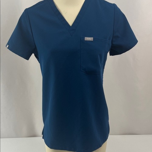 Figs Technical Collection Deep Reef Blue Scrub Top Medical Healthcare ...