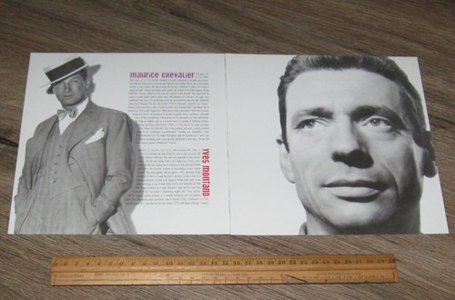BOYZ BANDZ Maurice Chevalier | Yves Montand original TWO pages PHOTO ...
