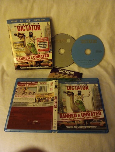 The Dictator DVD/ Blu-ray Case W/ Slipcover Sacha Baron Cohen Unrated ...