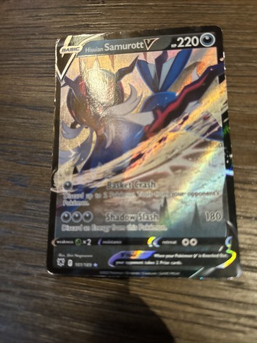 Pokémon TCG Hisuian Samurott V Astral Radiance 101/189 Holo Ultra Rare ...