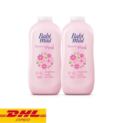 2x Babi Mild Sweety Pink Organic Baby Powder Natural Chidren Infant ...