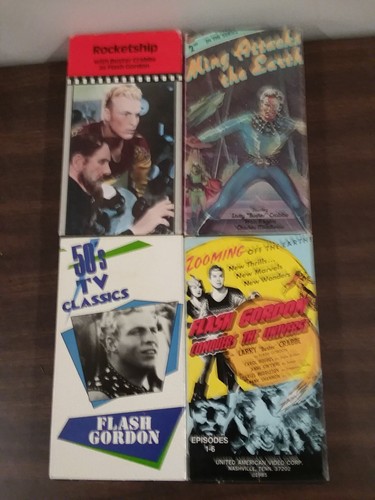 4 vintage Flash Gordon VHS Tapes | eBay