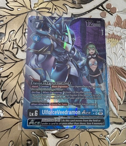 Digimon Card Game UlforceVeedramon ACE BT22-025 SR Alternate Art Cyber ...