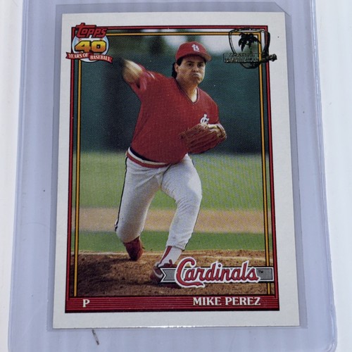 1991 Topps Operation Desert Shield #205 Mike Perez St. Louis Cardinals ...