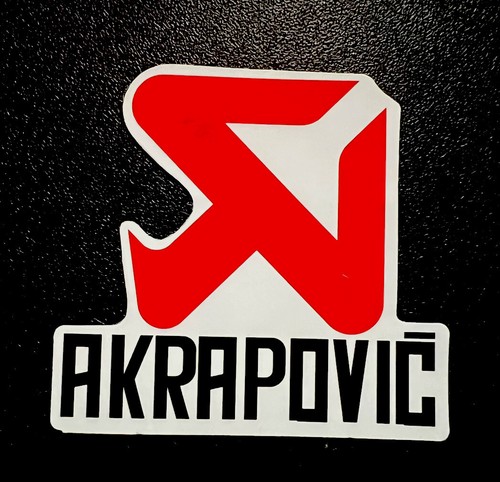 Akrapovic Exhaust Sticker. Approx Size 2-1/2”X 2-1/2” Glossy Finish Not ...