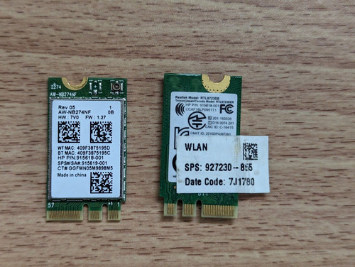 Lot of 5 Realtek RTL8723DE WiFi Card HP 915618-001 | eBay