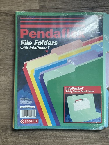 Pendaflex File Folders With Info Pocket 30 Pack Assorted Colors 1/3 Cut ...