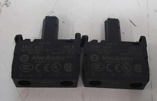 ALLEN BRADLEY 800F-N5R Lot of 2 LED Module Red SER B NEW SEALED | eBay