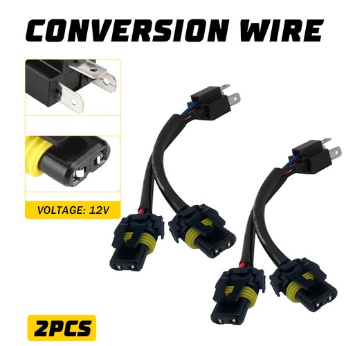 Conversion Wire H6054 to 9005 Two Harness Head Light Adapter Plug ...