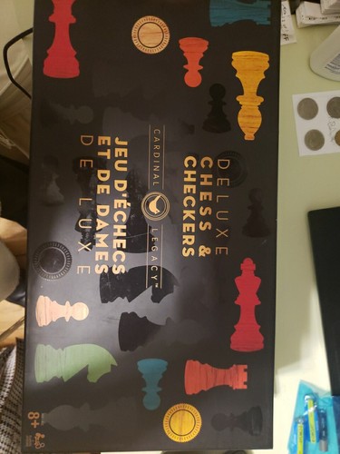 Brand New - Cardinal Legacy Folding Gameboard Deluxe Chess & Checkers ...