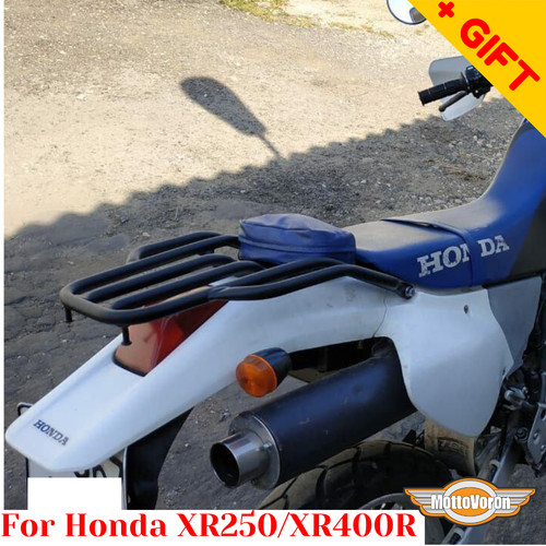For Honda XR400 XR250R Motard XR250 Baja Rear Luggage Rack | Black ...
