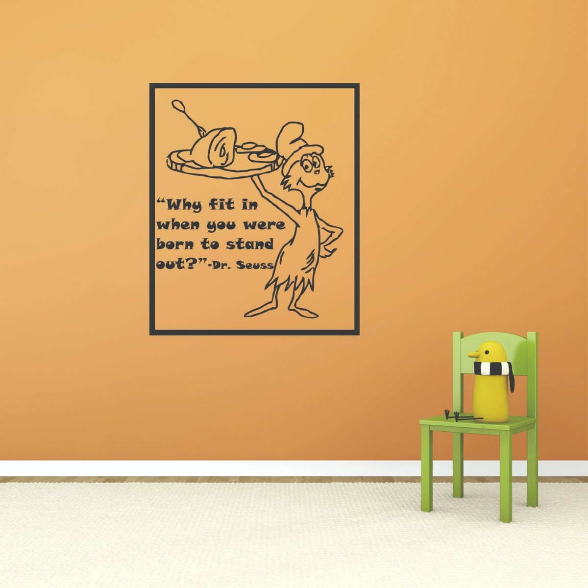 Citas De Dr. Seuss En La Pared Amaonm Vinilo Extraíble Con Frases Que