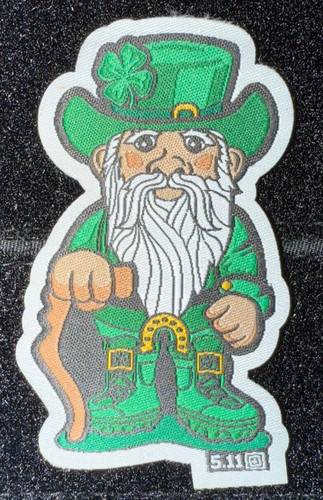 5.11 TACTICAL Gnome LEPRECHAUN ST PATRICKS DAY LOGO PATCH HOOK/LOOP ...