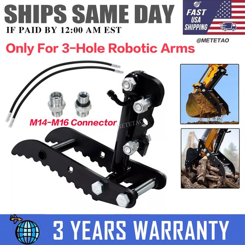 L-Shaped Bracket Hydraulic Thumb Clip For Mini Excavators Attachments 3 ...