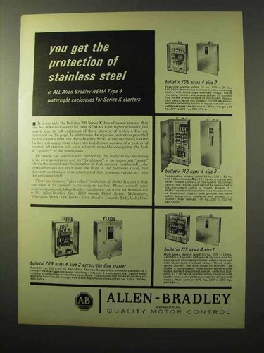 1964 Allen-Bradley Ad - Bulletin 705 NEMA 4 Size 2 + | eBay