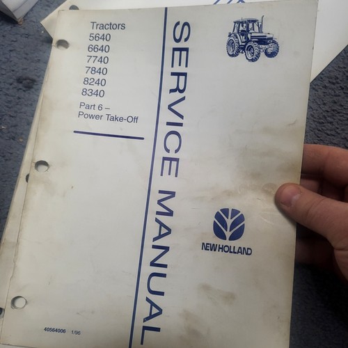 New Holland Service Manual Power Take Off Pto 5640 6640 7740 7840 8240 ...