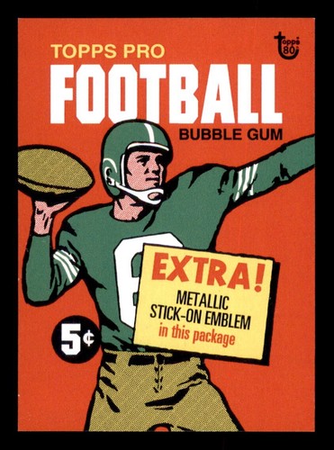 2018 Topps 80th Anniversary Wrapper Art #81 Football | eBay
