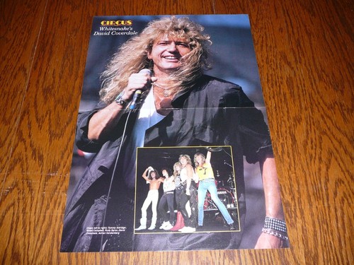 David Coverdale Whitesnake poster Jon Bon Jovi pinup Randy Rhoads ...