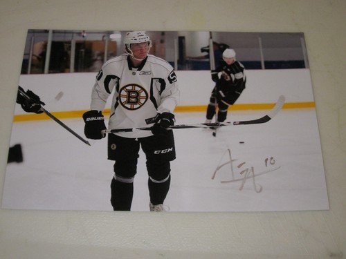 ANDERS BJORK AUTOGRAPHED BOSTON BRUINS 4X6 PHOTO # 1 | eBay