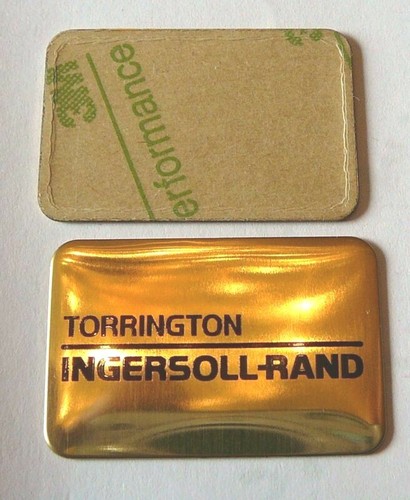 TORRINGTON INGERSOLL RAND label identification labels METAL set of 2 ...