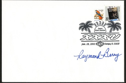 Raymond Berry signed autograph 6x9 Football Coach NFL Postal Cover | eBay