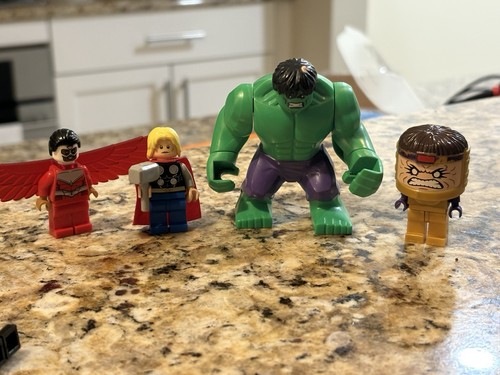 LEGO Marvel Minifigures Lot - Avengers Hulk Thor Falcon Modok - From ...