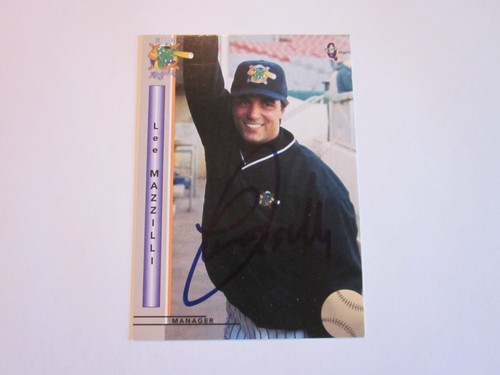 LEE MAZZILLI SIGNED AUTOGRAPHED 1999 NORWICH NAVIGATORS TEAM ISSUED ...