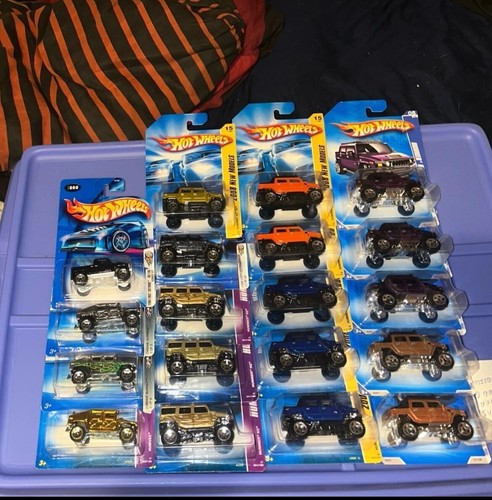 GROUP/LOT OF HOT WHEELS HUMMERS!! VARIETY OF HUMMERS AND VARIATIONS ...