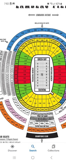 Lambeau Field Seating Chart With Rows | Cabinets Matttroy