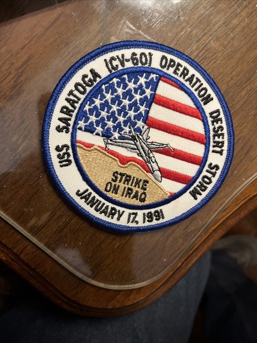 USS Saratoga Operation Desert Storm Patch | eBay