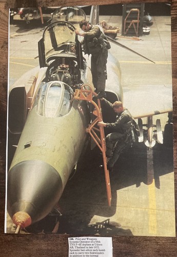Book Clipping Photo 58th TFS F-4E Udorn Air Base Thailand 1972 | eBay