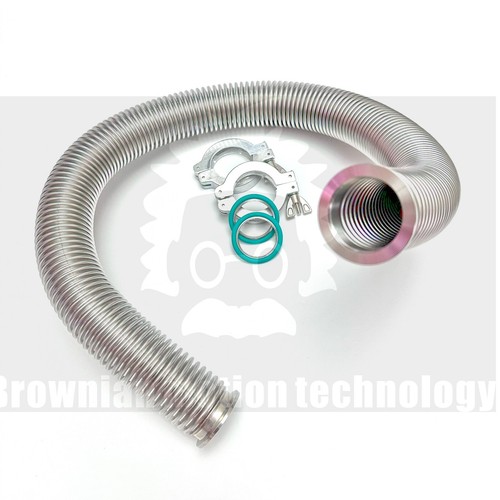 KF40 NW40 bellow hose vacuum coupling corrugated hose clamp sets 100mm ...