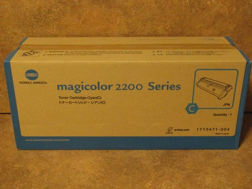 Pair of NEW Genuine Magicolor 2200 Toners 1710471-002 Yellow & 1710471 ...
