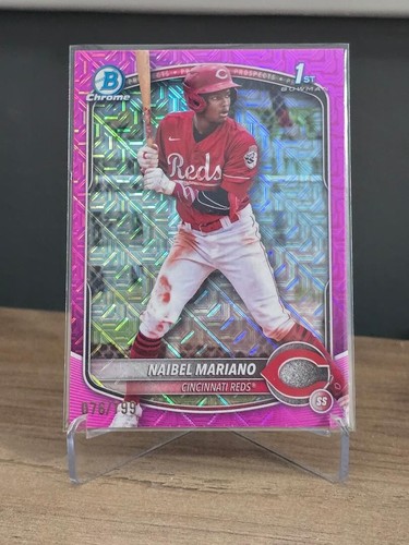NAIBEL MARIANO 2025 Bowman Chrome Prospects ** Pink ** Mega Mojo ...