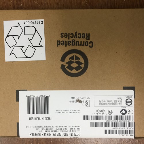 INTEL EXPI9400PF PRO / 1000 PF SERVER ADAPTER NEW RETAIL PACK | eBay