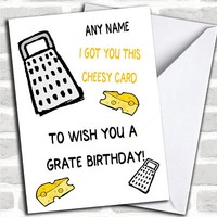 FUNNY CHEESE CHEESY BIRTHDAY GREETINGS CARD GIFT HIS HER JOKE PUN | eBay