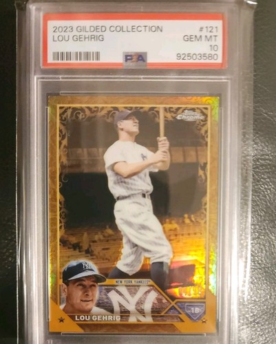 2023 Topps Gilded Collection Gold 4/99 (number match) Lou Gehrig #121 ...