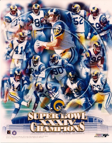 Wholesale Lot of 10 2000 St. Louis Rams Super Bowl XXXIV 8" x 10" Photo ...