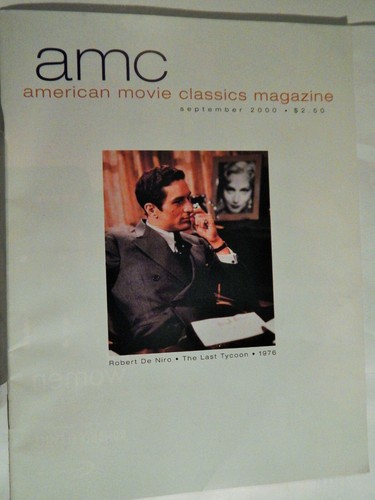 AMC AMERICAN MOVIE CLASSICS MAGAZINE SEPT 2000 ROBERT DE NIRO COVER ...