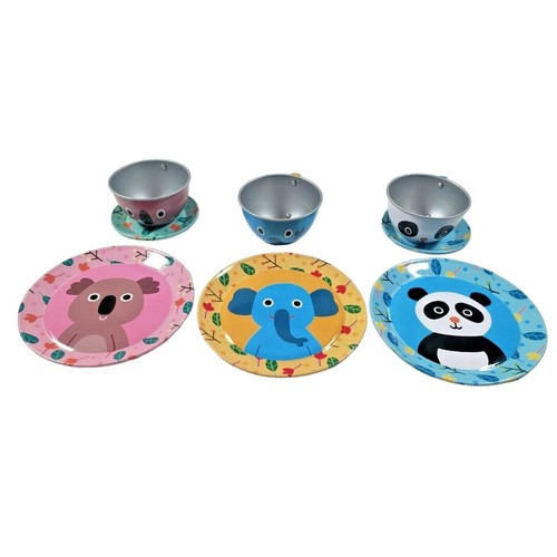 Vilac Depuis 1911 Brand Metal Tea Cups & Saucer Plates Set Tin Toy ...