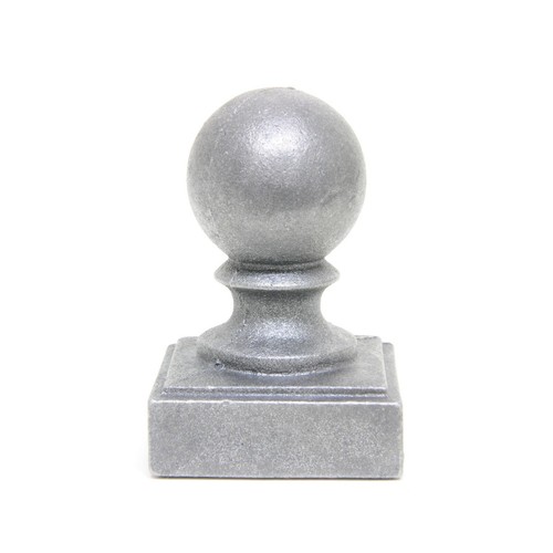 2 x 2" Ball Cap Fence Finial Square Cast Iron Topper Post Caps For ...