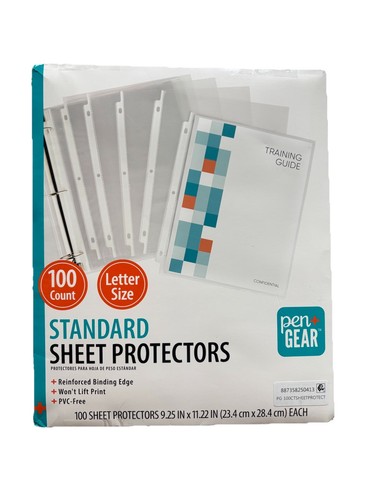 Standard Sheet Protectors, 100 Sheets, Durable Clear | eBay