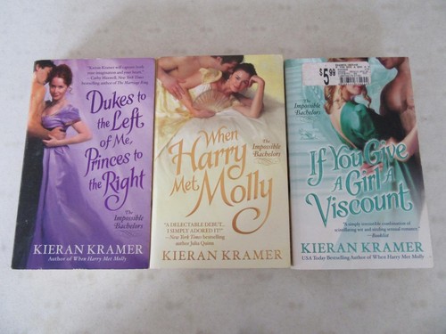 Lot of (3) KIERAN KRAMER Books IMPOSSIBLE BACHELORS SERIES #1-2, 4 NEAR ...