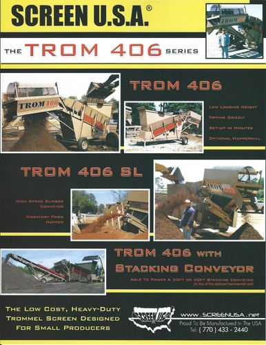 Equipment Brochure - Screen USA - TROM 406 series - Trommel Screen 2009 ...