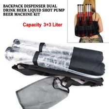 Dual Tank Double Drink Beverage Dispenser Backpack Beer Liquid Shot ...