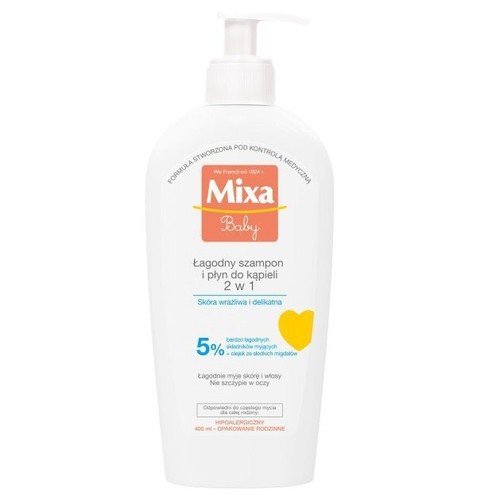 Mixa Baby Sanftes 2-in-1 Shampoo & Badegel 400 ml 3600550367188 | eBay.de