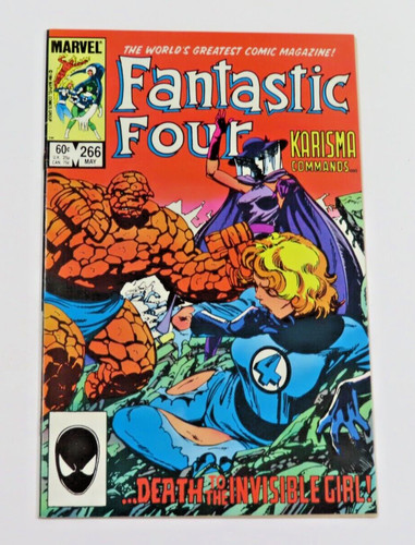 Fantastic Four #266 NM WP Marvel 1984 Marvel 1st app of Karisma John ...