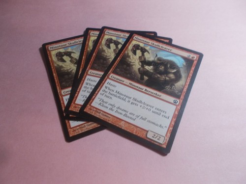 Minotaur Skullcleaver x4 MTG Theros Red Common Creature NM | eBay