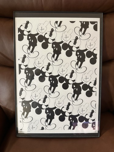 Death NYC 2010 Mickey Middle Finger Art Print 40/100 Limited Edition 16 ...